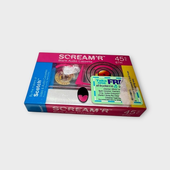 Scotch | Media | Vintage Scotch Screamr Blank Audio Cassette 45 Minute ...